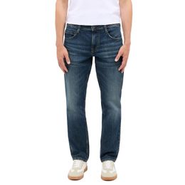 Mustang Herren Straight-Jeans "Herren Style Denver Straight", blau, Gr. 38, unifarben, Denim/Jeans, 99% Baumwolle, 1% Elasthan, Jeans