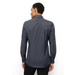 OLYMP Herren Langarmhemd "Level 5", grau, Gr. 44, Web, Obermaterial: 97% Baumwolle, 3% Elastolefin, Hemden, Businesshemd, body fit, Royal-Kentkragen,
