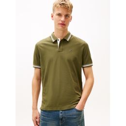 Tommy Jeans Herren Poloshirt "TJM REG TIPPED POLO EXT"dunkelgr&uuml;nery, Gr. M, Jersey, Obermaterial: 100% Baumwolle, Shirts, Mit Rundhalsausschnitt