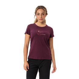Vaude Damen Funktionsshirt "WOMEN'S CYCLIST T-SHIRT V", rosa, Gr. 34, Obermaterial: 70% Baumwolle, 30% Lyocell, Shirts, Kurzarm, Rundhalsausschnitt,