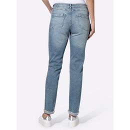 Heine Damen Bequeme Jeans, blau, Gr. 36, unifarben, 98% Baumwolle, 2% Elasthan, Jeans