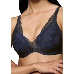 Triumph Damen B&uuml;gel-BH "Body Make-Up Illusion Lace", Gr. 75, schwarz, Microtouch, Obermaterial: 51% Polyamid, 35% Polyester, 14% Elasthan, leicht