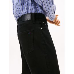 Tommy Jeans Herren Regular-fit-Jeans "SONNY"denim schwarz, Gr. 29, Denim/Jeans, Obermaterial: 99% Baumwolle, 1% Elasthan, Jeans, Tapered Leg, mit