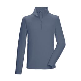 Killtec Herren Fleeceshirt "KSW 63 MN FLC SHRT"stahlgrau, Gr. XL, Obermaterial: 100% Polyester, Shirts, Fleeceshirt mit Stehkragen, Rei&szlig;verschluss