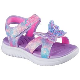 Skechers Kinder Sandale "JUMPSTERS SANDAL-BUTTERFLY BRITES", Gr. 31, bunt, Lederimitat, Glitzer, Schuhe, Sommerschuh mit Schmetterling,