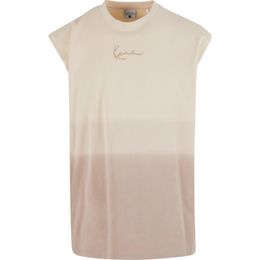 Karl Kani Damen Tanktop "Karl Kani Signature Gradient Sleeveless T-Shirt"beige, Gr. M, 100% Baumwolle, Tops