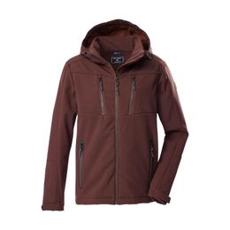 Killtec Herren Softshelljacke "KOW 79 MN SFTSHLL JCKT", braun, Gr. M, Oberseite: 92% Polyester, 8% Elasthan.R&uuml;ckseite: 100% Polyester, Jacken,