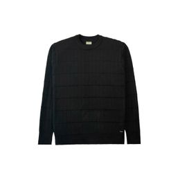 883POLICE Herren Rundhalspullover "883 Police BODE", schwarz, Gr. L, unifarben, 100% Baumwolle, Pullover
