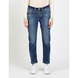 Gang Damen Boyfriend-Jeans "94NICA CROPPED", blau, Gr. 28, Denim/Jeans, Obermaterial: 90% Baumwolle, 8% Polyester, 2% Elasthan, Jeans, mit geraden