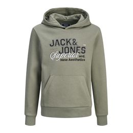 JACK & JONES MINI Sweatshirt Jungen Gr&ouml;&szlig;e 128 oliv / schwarz / wei&szlig;