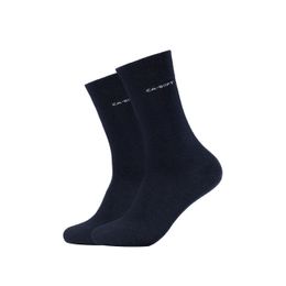 Camano Damen Socken "Socken 4er Pack", Gr. 35, blau, 40% Wolle, 40% Polyacryl, 18% Polyamid, 2% Elasthan, uni, Socken