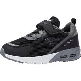 Kangaroos M&auml;dchen Sneaker "KX-Arg EV", Gr. 34, schwarz, Synthetik, Textil, Schuhe, mit Klettverschluss