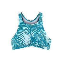 active by Lascana LASCANA ACTIVE Bikinitop Damen Gr&ouml;&szlig;e 75 petrol / wei&szlig;