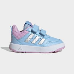 Kinder Sneaker "TENSAUR SPORT 3.0 F&Uuml;R BABYS UND KLEINKINDER", adidas Sportswear, Gr. 22clear sky, silber metallic, bliss lila, Synthetik, Textil,