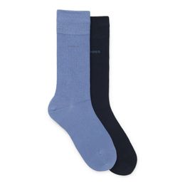 BOSS Herren Businesssocken "2P RS Bamboo 1027", Gr. 39open blau 499, Viskose, Socken, mit Strickb&uuml;ndchen