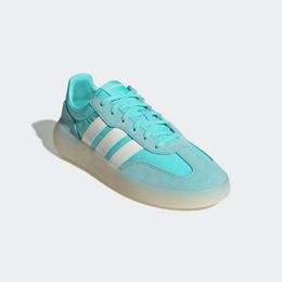 Damen Sneaker "BARREDA DECODE", adidas Sportswear, Gr. 42, wei&szlig;, Leder, Textil, Schuhe, inspiriert vom Design des adidas handball spezial