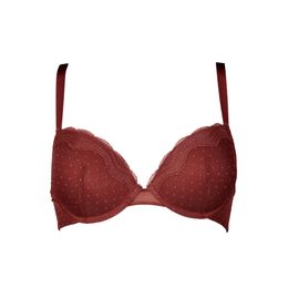 B&uuml;gel-BH After Eden, Damen, Gr. 70, Cup B, rot (berry), Obermaterial: 87% Polyamid, 13% Elasthan, BHs B&uuml;gel-BH, mit Spitzendetails, verstellbare Tr&auml;ger