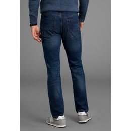 Arizona Herren Straight-Jeansdunkelblau used, Gr. 29, unifarben, Denim/Jeans, Obermaterial: 99% Baumwolle, 1% Elasthan, Jeans, gerader Schnitt, mit