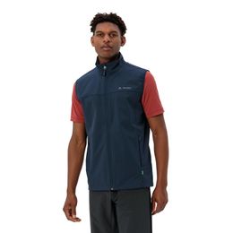 Vaude Herren Softshellweste "MEN'S HURRICANE VEST III", blau, Gr. S, Obermaterial: 100% Polyester, Westen, aus Polyester, schmale Schnittf&uuml;hrung,