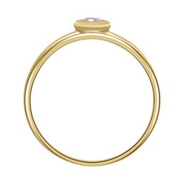 ONE ELEMENT Damen Diamantring "0,05 ct Diamant Brillant Ring aus 585 Gelbgold", 56, 0,05 mit Diamant, Diamanten Gelbgold 585 Goldgold, Diamanten,