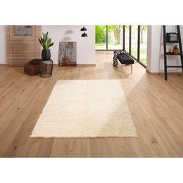 Wollteppich OTTO HOME, B:60cm H:40mm L:90cm, beige, Wolle, Wohnzimmer, Teppiche, "Lucy", reine Wolle, echter Flokati, handgewebt