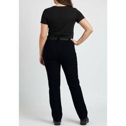 Maier Sports Damen Outdoorhose "DA-HOSE LINING EL. LULAKA WINTER", schwarz, Gr. 40, Obermaterial: 90% Polyamid, 10% Elasthan, Hosen, mit vier