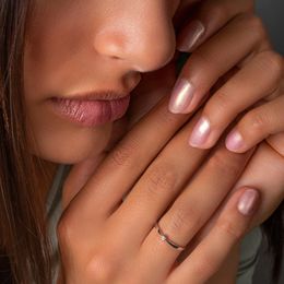 ONE ELEMENT Damen Goldring "Zirkonia Ring aus 333 Wei&szlig;gold", 57,mit Zirkonia, Gold Wei&szlig;gold 333, silber, Gold, Wei&szlig;gold 333, Fingerringe, Ihr