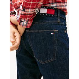 Tommy Jeans Herren Slim-fit-Jeans "Austin Slim Tapered"schwarz denim, Gr. 33, Denim/Jeans, Obermaterial: 99% Baumwolle, 1% Elasthan, Jeans, zum