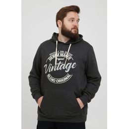 Blend Herren Hoodie "BHTobias Big & Tall"charcoal mix, Gr. 5XL, bedruckt, Sweatware, 60% Baumwolle, 40% Polyester, Sweatshirts, Modisches Sweatshirt