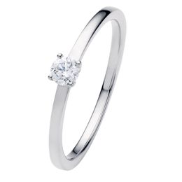 ONE ELEMENT Damen Diamantring "0.2 ct Diamant Brillant Ring aus 585 Wei&szlig;gold", 52, 0,2, Diamanten Gold Wei&szlig;gold 585, silber, Diamanten, Gold,