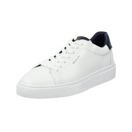 Gant Herren Sneaker "Mc Julien", Gr. 42wei&szlig;, marine, Leder, Schuhe, Business Schn&uuml;rschuh, Retro Sneaker mit Lederinnensohle