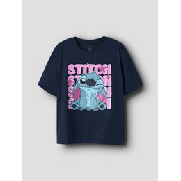 name it Jungen T-Shirt "NKFDYMIR STITCH SS NREG TOP BOX NOOS WDI"navy blazer, Gr. 116, bedruckt, Jersey, Obermaterial: 100% Baumwolle, Shirts