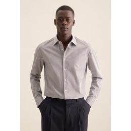 Seidensticker Herren Businesshemd "Slim", gr&uuml;n, Gr. 45, bedruckt, 100% Baumwolle, Hemden, Slim 1/1 Kentkragen Druck