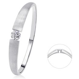 ONE ELEMENT Damen Diamantring "0,03 ct Diamant Brillant Ring aus 585 Wei&szlig;gold", 59, 0,03 mit Diamant, Diamanten Gold Wei&szlig;gold 585, silber, Diamanten,