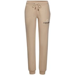 H.I.S. H.I.S Damen Sweathose, Gr. 48, beige, Sweatware, Obermaterial: 60% Baumwolle, 40% Polyester, unifarben, Hosen, aus weicher Sweatware, Loungewear