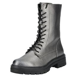 Marco Tozzi Damen Ankleboots "Marco Tozzi Stiefelette Lederimitat", Gr. 38gunmetal, Lederimitat, Schuhe