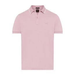 BOSS Orange Herren Poloshirt "Passertip"light, pastel lila539, Gr. XXXL, Piqu&eacute;, Obermaterial: 95% Baumwolle, 5% Elasthan, Shirts, mit BOSS Logo-Badge