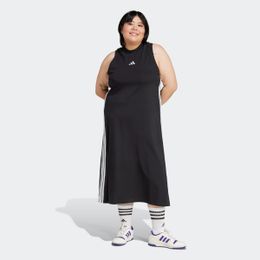 Damen Shirtkleid "W 3S SJ DRE INC", schwarz-wei&szlig;, Gr. 3X, adidas Sportswear, Obermaterial: 93% Baumwolle, 7% Elasthan, Kleider, &auml;rmelloses