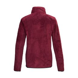 Killtec Damen Fleecejacke "KOW 6 WMN KNTFLC JCKT", rot, Gr. 42, Obermaterial: 100% Polyester.Obermaterial 2: 97% Polyester, 3% Elasthan, Jacken,