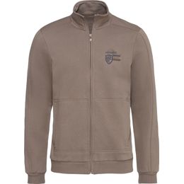 Catamaran Herren Sweatjacke taupe Gr&ouml;&szlig;e 44/46