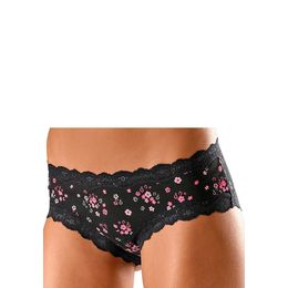 Buffalo Damen Panty, Gr. 40, bunt, Jersey, Obermaterial: 95% Baumwolle, 5% Elasthan. Spitze: 90% Polyamid, 10% Elasthan, gebl&uuml;mt, unifarben,