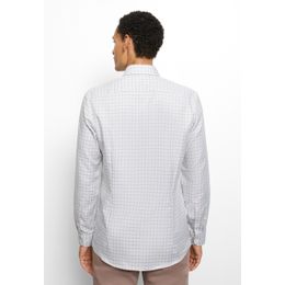 OLYMP Herren Langarmhemd "Level Five", wei&szlig;, Gr. 45, kariert, Web, Obermaterial: 100% Baumwolle, Hemden, Businesshemd, body fit, Royal Kentkragen,