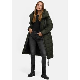 Navahoo Damen Winterjacke "Mondmaedchen", gr&uuml;n, Gr. XL, Obermaterial: 100% Polyester; Innenseite: 100% Polyester, Jacken, Extra langer Schnitt mit
