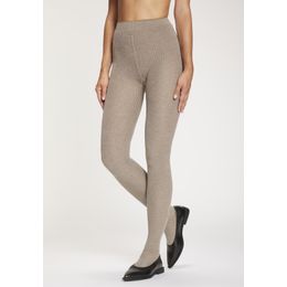 Damen Strickstrumpfhose, Copenhagen Studios, Gr. 321x taupe, Obermaterial: 76% Viskose, 22% Polyamid, 2% Elasthan, unifarben, Strumpfhosen, mit