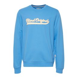 Blend Herren Longpullover "Sweatshirt BHSweatshirt", blau, Gr. L, Obermaterial: 55% Baumwolle CO. 45% Polyester PES., Sweatshirts
