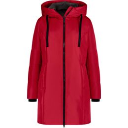 Damen Stark w&auml;rmende Longjacke mit Steppmuster rot, Gr&ouml;&szlig;e 44