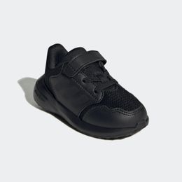 Kinder Klettschuh "TENSAUR RUN 3.0 KIDS", adidas Sportswear, Gr. 24, schwarz, Synthetik, Textil, Schuhe, mit Klettverschluss