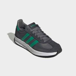 Herren Sneaker "RUN 70S 2.0", adidas Sportswear, Gr. 42,5grau four, semi court gr&uuml;n, carbon, Leder, Textil, Schuhe, inspiriert vom Design des adidas