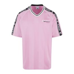 Karl Kani Damen T-Shirt "Karl Kani Herren Karl Kani Sports Shadow Stripe Shorts"rose, Gr. L, gestreift, 100% Polyester, Shirts