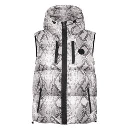 Plein Sport Damen Kurzweste "Python", grau, Gr. S, Obermaterial: 100% Polyester. Futter: 100% Polyester. F&uuml;llung: 100% Polyester, Westen